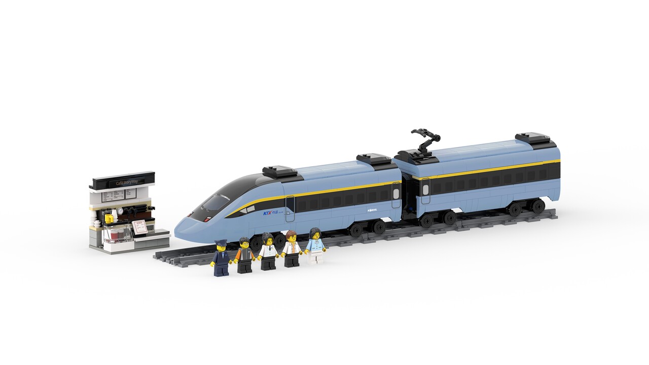 코레일유통 "책상 위 KTX"...5번째 열차 모형 블록 ‘KTX-이음’ 출시